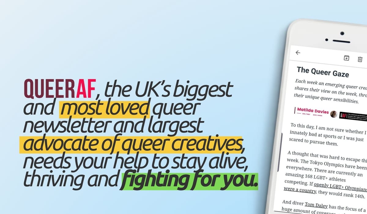 Help QueerAF stay strong, thriving and fighting for you
