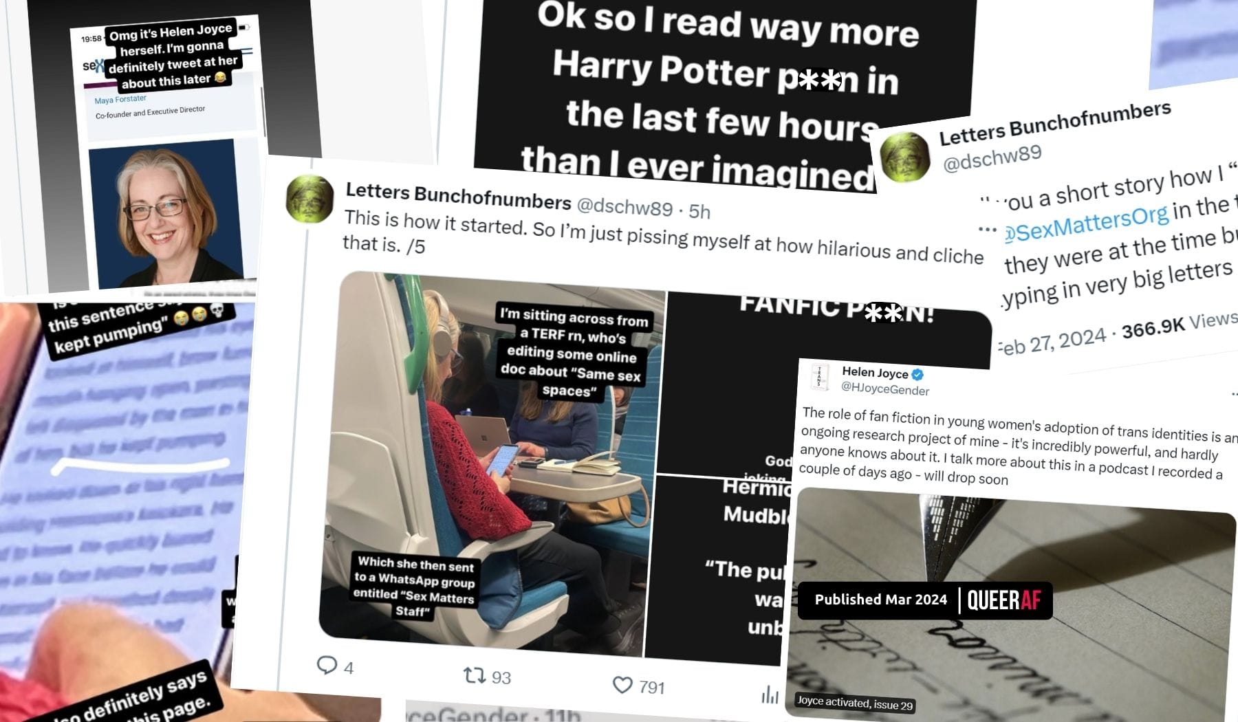 Sex Matters Helen Joyce Caught Reading Erotic Fanfic On Train